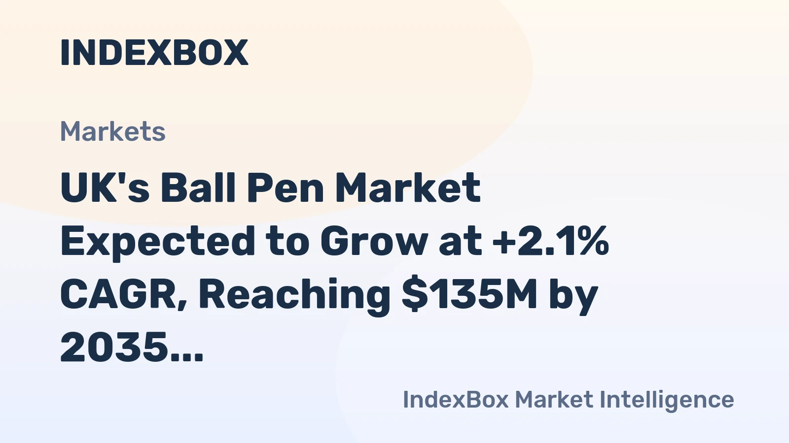 UK's Ball Pen Market Expected to Grow at +2.1% CAGR, Reaching $135M by 2035