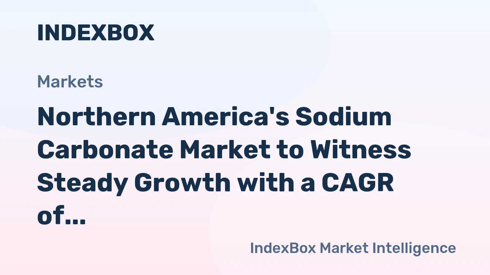 Northern America's Sodium Carbonate Market to Witness Steady Growth with a CAGR of +1.5% from 2024 to 2035