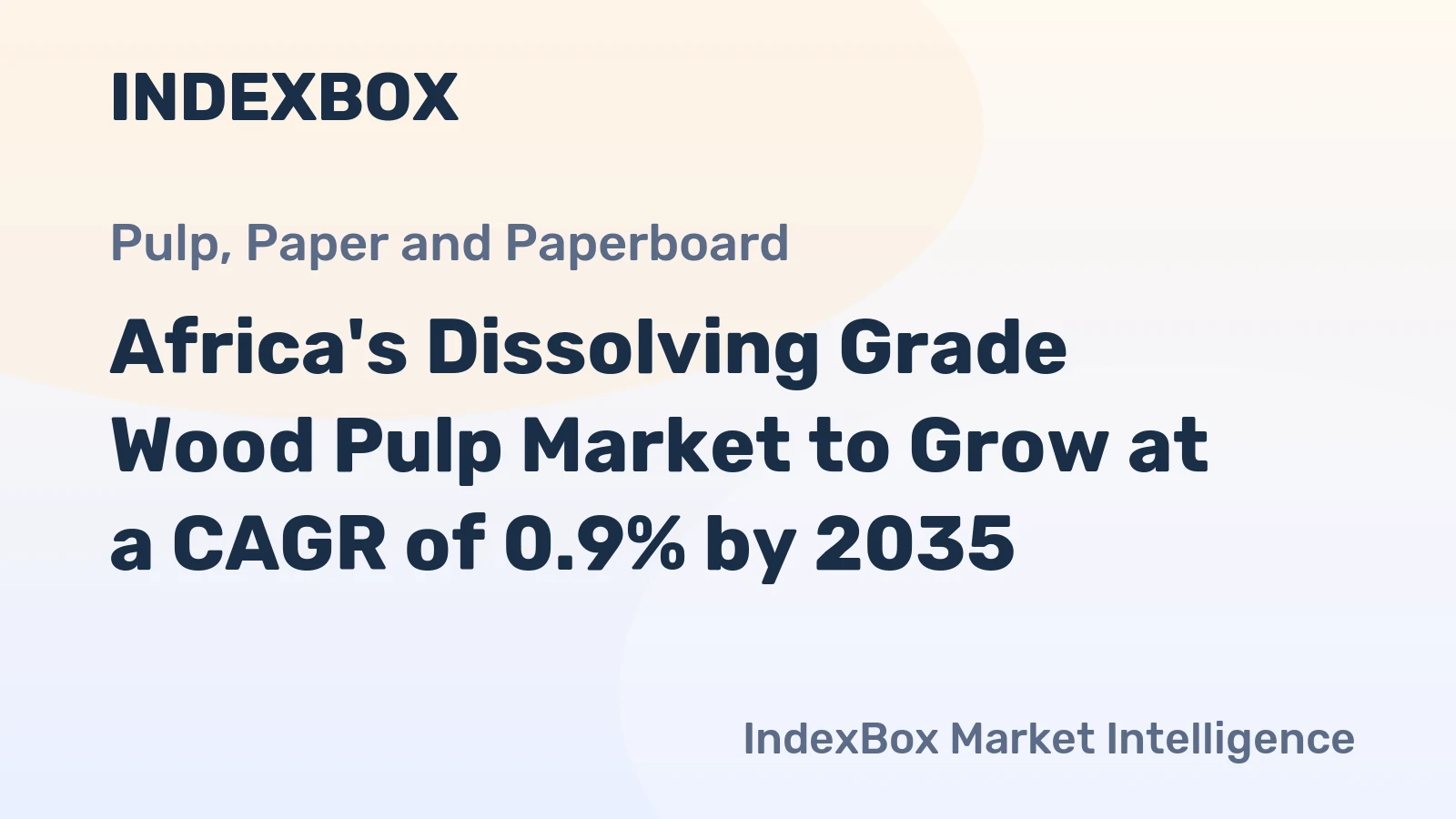 Africa's Dissolving Grade Wood Pulp Market to Grow at a CAGR of 0.9% by 2035