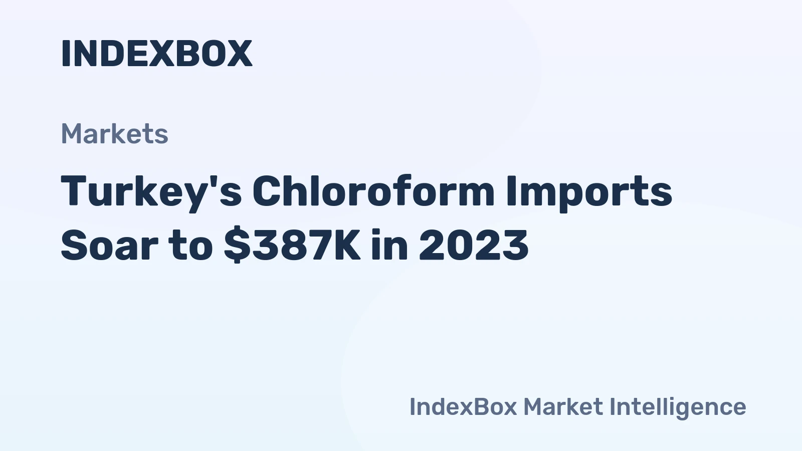 Turkey's Chloroform Imports Soar to $387K in 2023