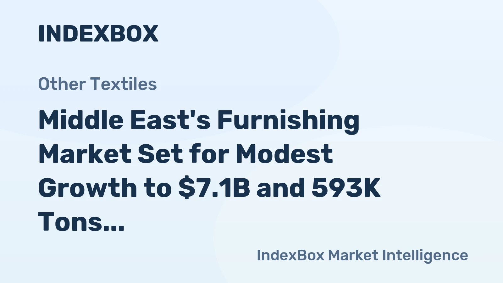 Middle East's Furnishing Market Set for Modest Growth to $7.1B and 593K Tons
