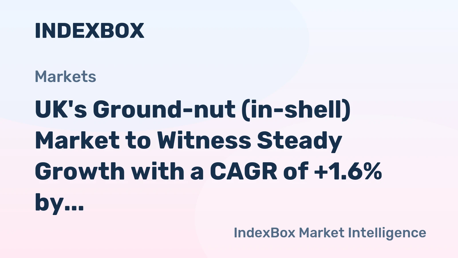 UK's Ground-nut (in-shell) Market to Witness Steady Growth with a CAGR of +1.6% by 2035