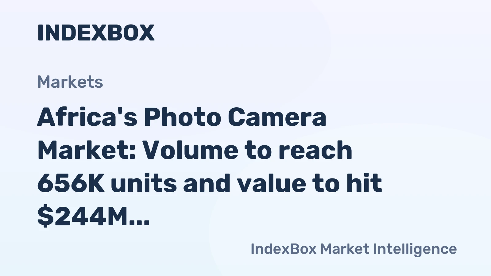 Africa's Photo Camera Market: Volume to reach 656K units and value to hit $244M by 2035