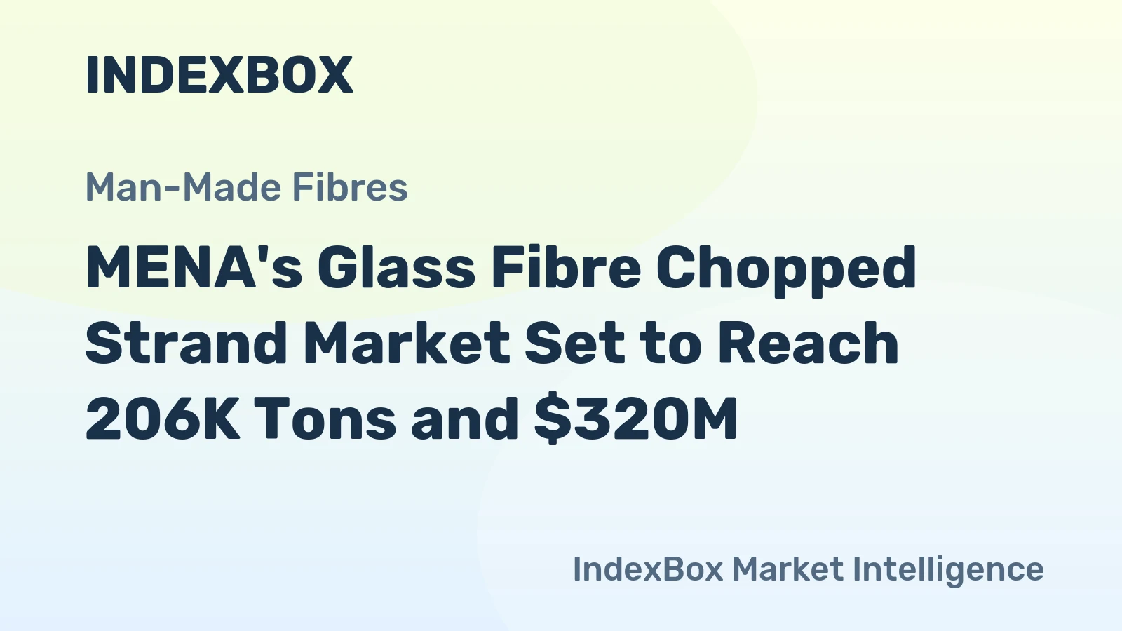 MENA's Glass Fibre Chopped Strand Market Set to Reach 206K Tons and $320M