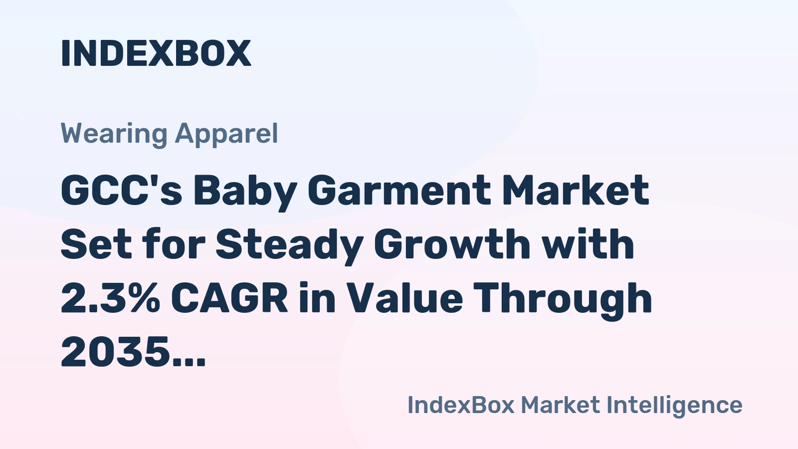 GCC's Baby Garment Market Set for Steady Growth with 2.3% CAGR in Value Through 2035