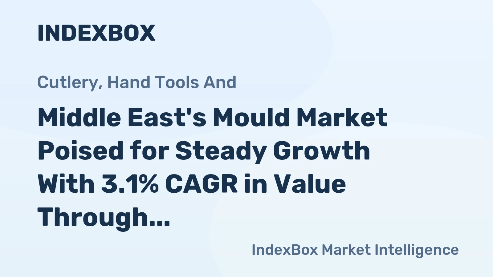 Middle East's Mould Market Poised for Steady Growth With 3.1% CAGR in Value Through 2035