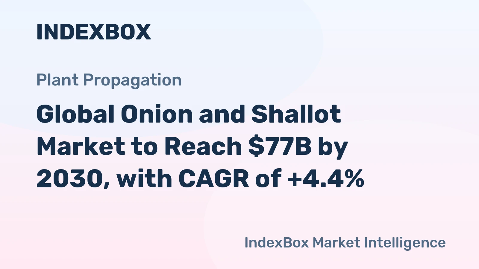 Global Onion and Shallot Market to Reach $77B by 2030, with CAGR of +4.4%