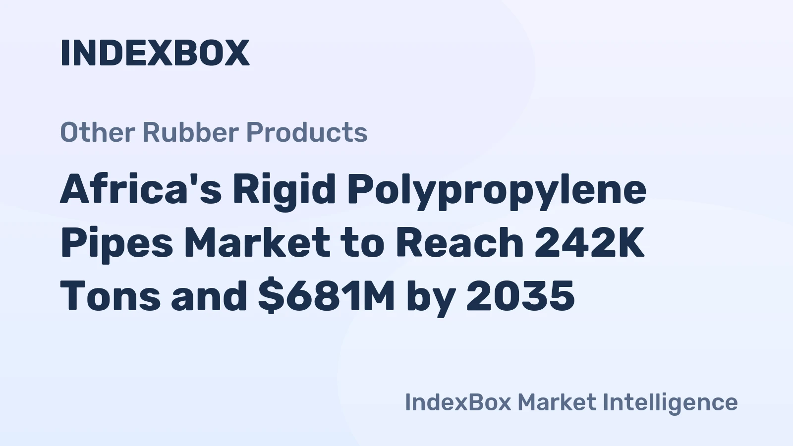 Africa's Rigid Polypropylene Pipes Market to Reach 242K Tons and $681M by 2035