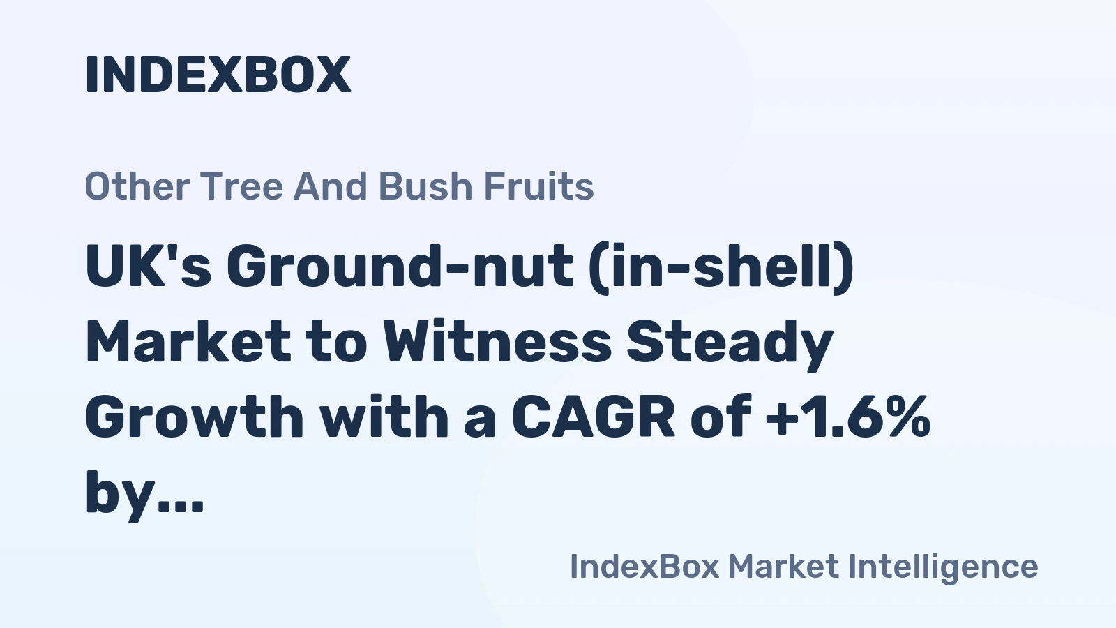 UK's Ground-nut (in-shell) Market to Witness Steady Growth with a CAGR of +1.6% by 2035