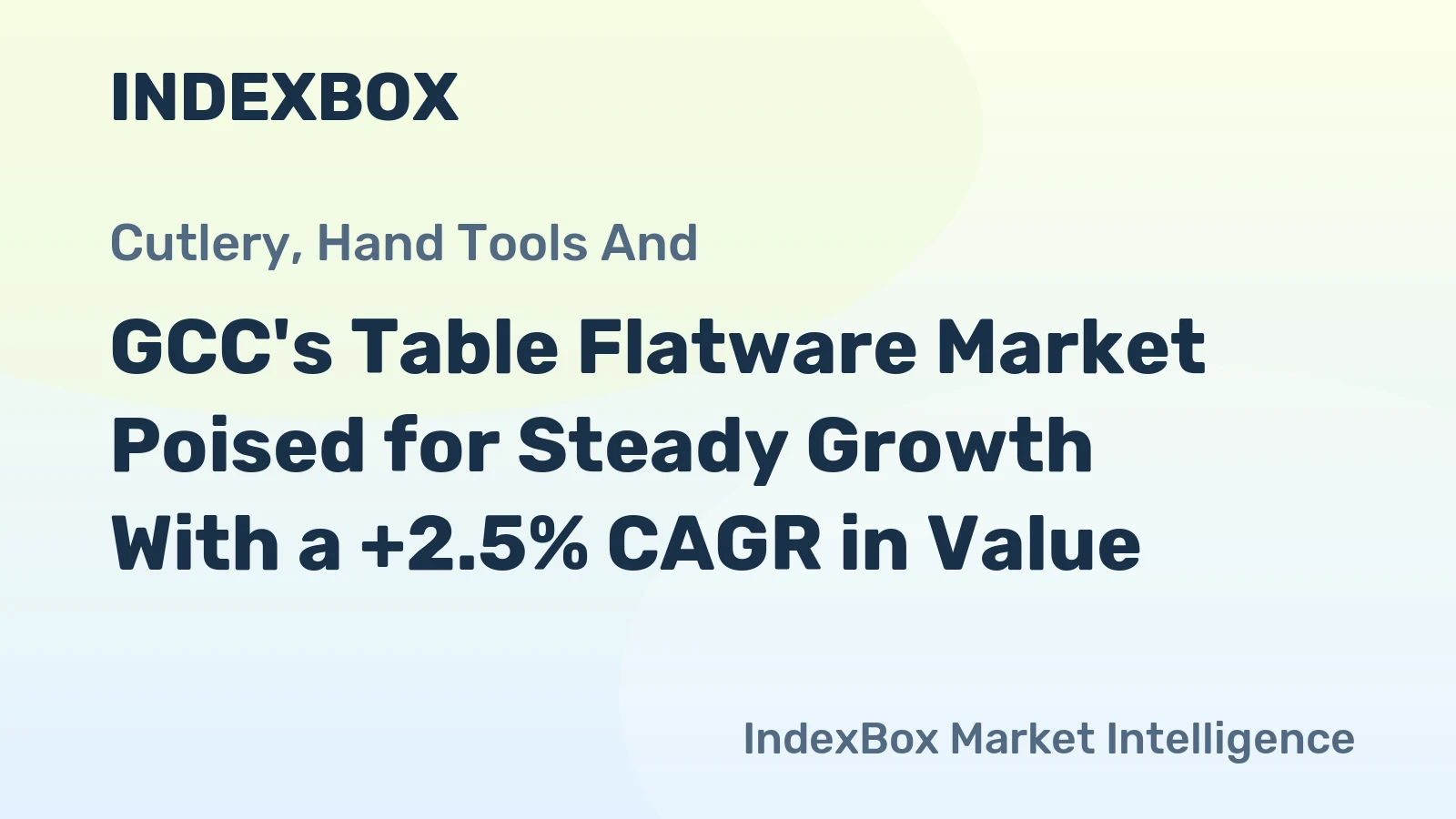 GCC's Table Flatware Market Poised for Steady Growth With a +2.5% CAGR in Value