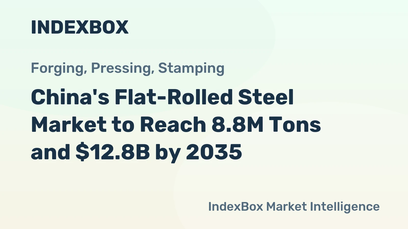 China's Flat-Rolled Steel Market to Reach 8.8M Tons and $12.8B by 2035
