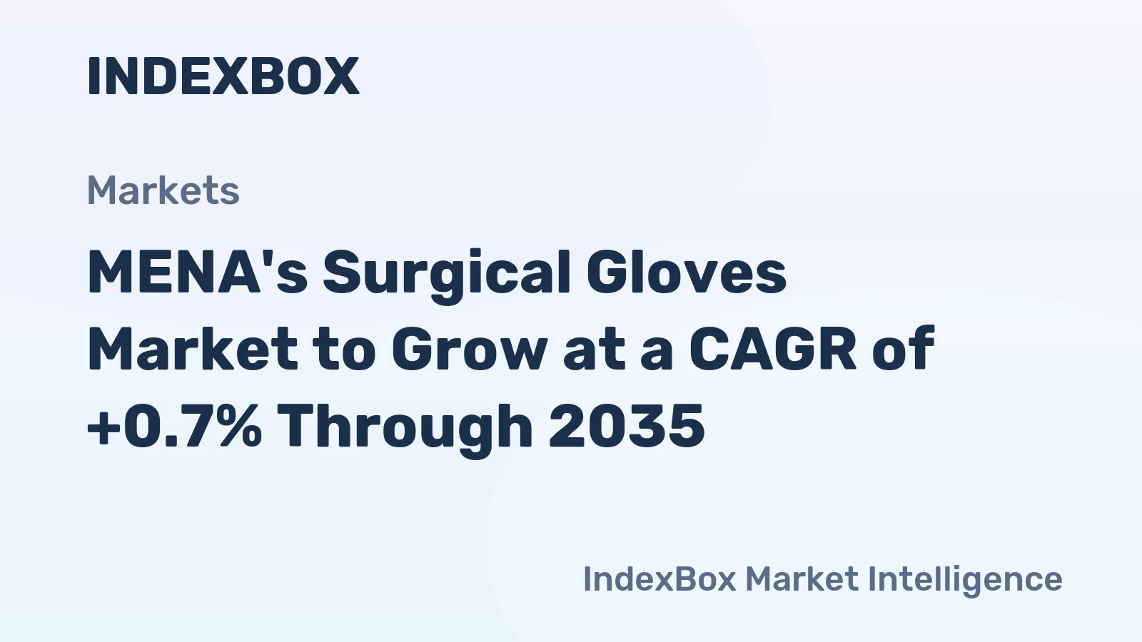 MENA's Surgical Gloves Market to Grow at a CAGR of +0.7% Through 2035
