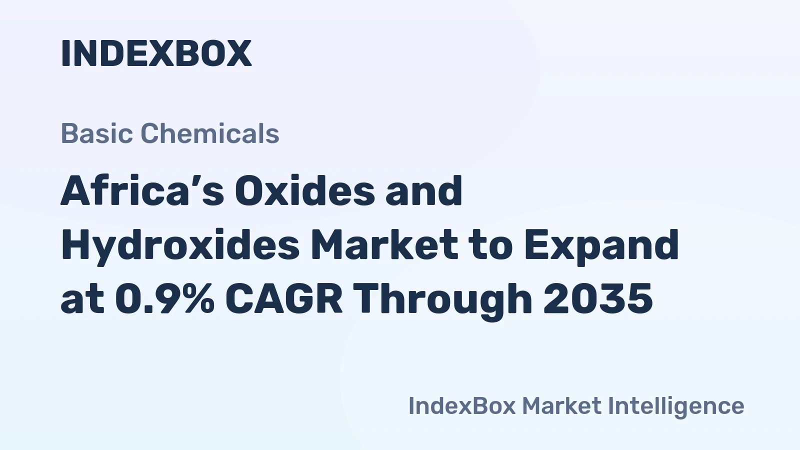 Africa’s Oxides and Hydroxides Market to Expand at 0.9% CAGR Through 2035