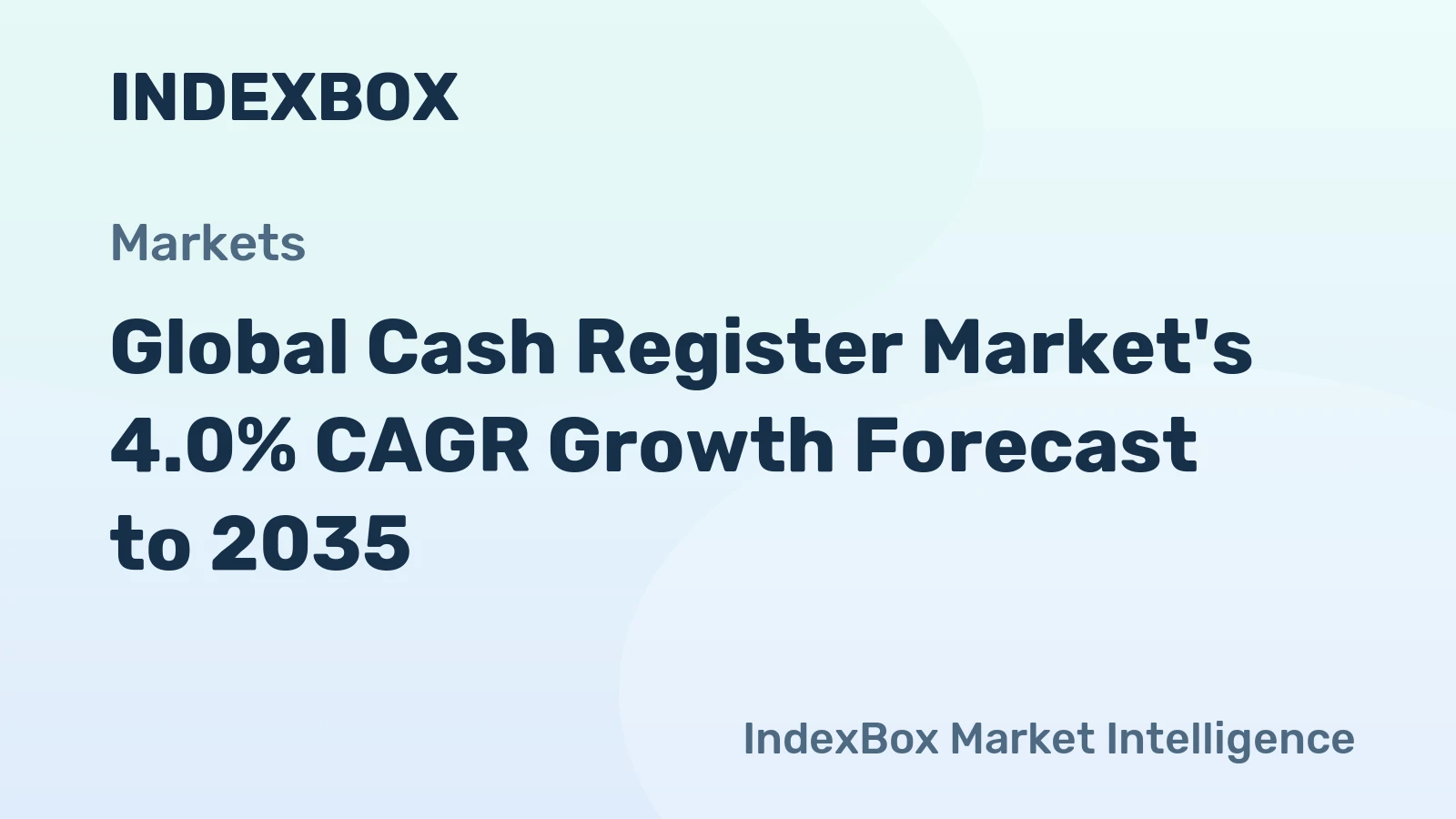 Global Cash Register Market's 4.0% CAGR Growth Forecast to 2035