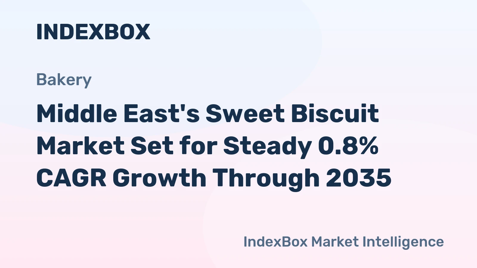 Middle East's Sweet Biscuit Market Set for Steady 0.8% CAGR Growth Through 2035