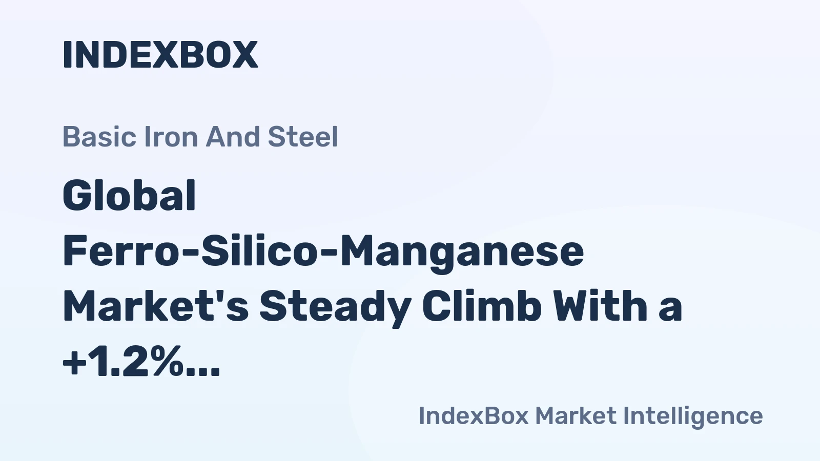 Global Ferro-Silico-Manganese Market's Steady Climb With a +1.2% CAGR in Value Forecast to 2035
