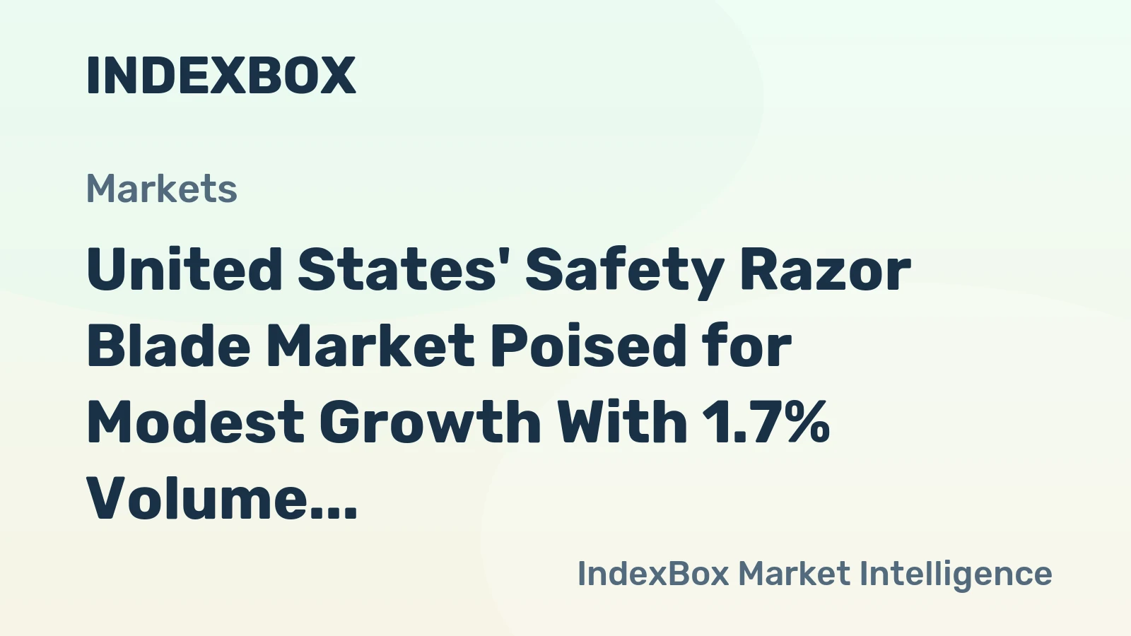 United States' Safety Razor Blade Market Poised for Modest Growth With 1.7% Volume CAGR Through 2035