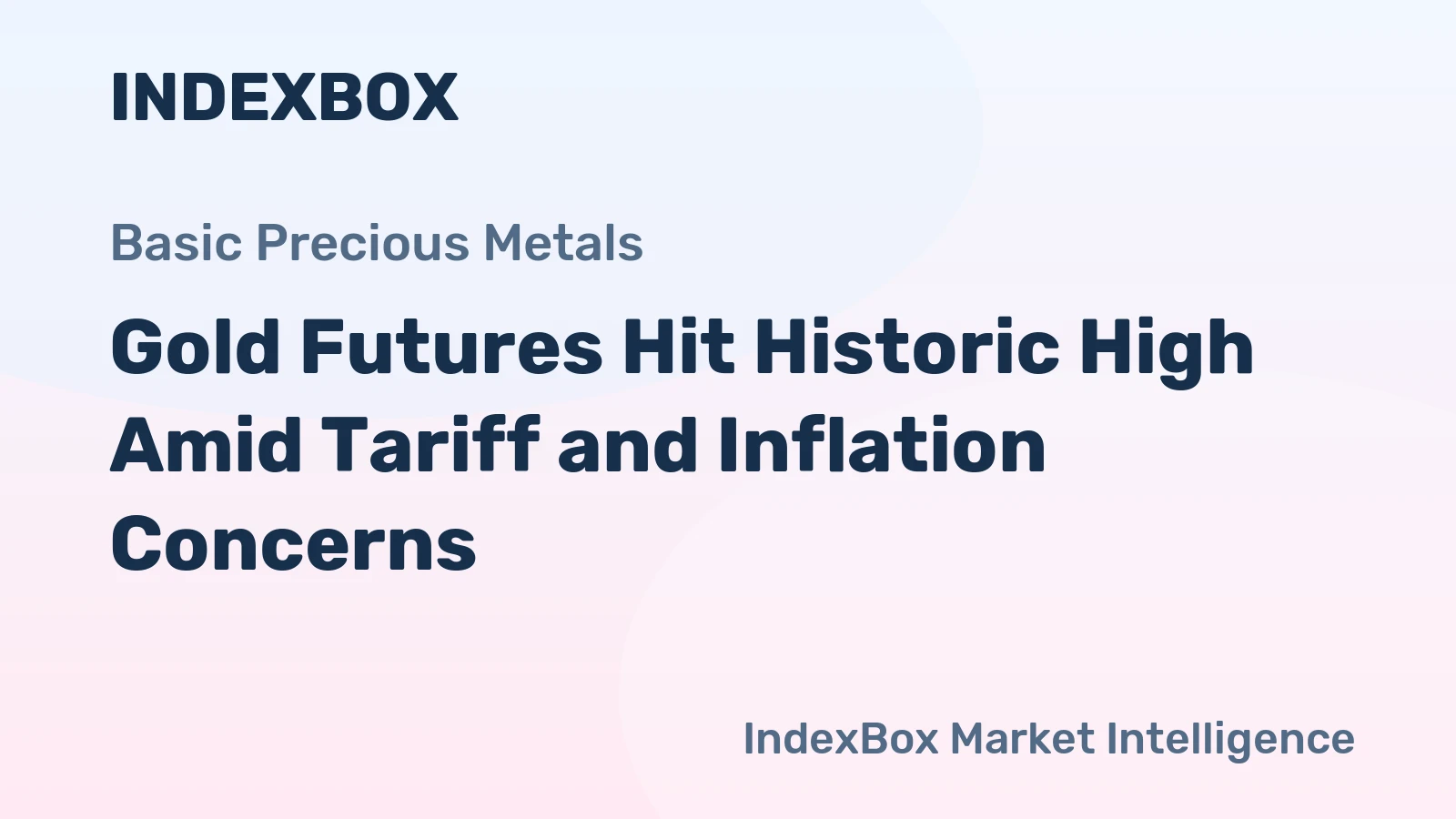 Gold Futures Hit Historic High Amid Tariff and Inflation Concerns