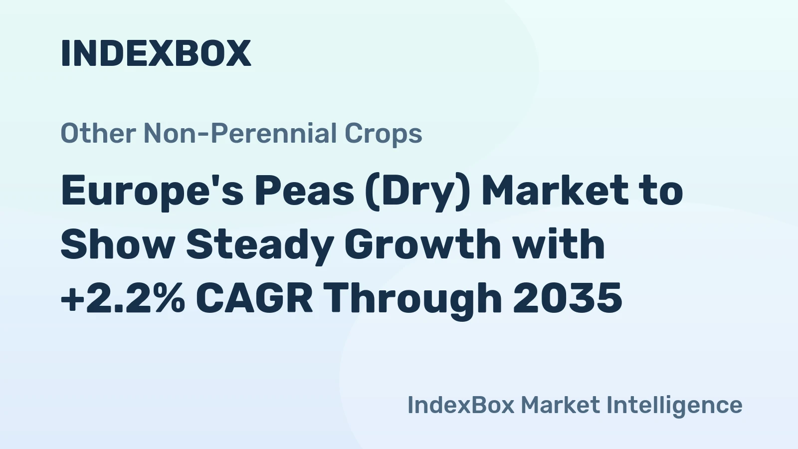 Europe's Peas (Dry) Market to Show Steady Growth with +2.2% CAGR Through 2035