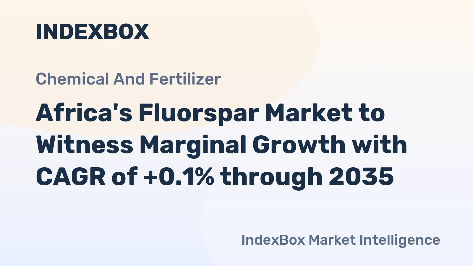 Africa's Fluorspar Market to Witness Marginal Growth with CAGR of +0.1% through 2035
