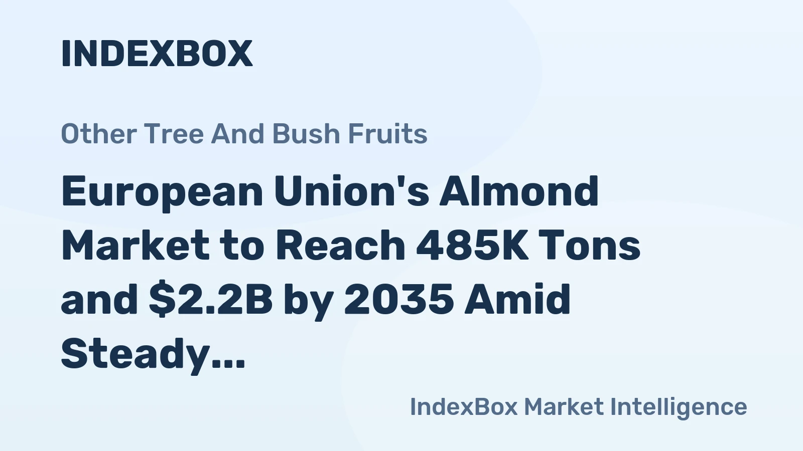 European Union's Almond Market to Reach 485K Tons and $2.2B by 2035 Amid Steady Growth