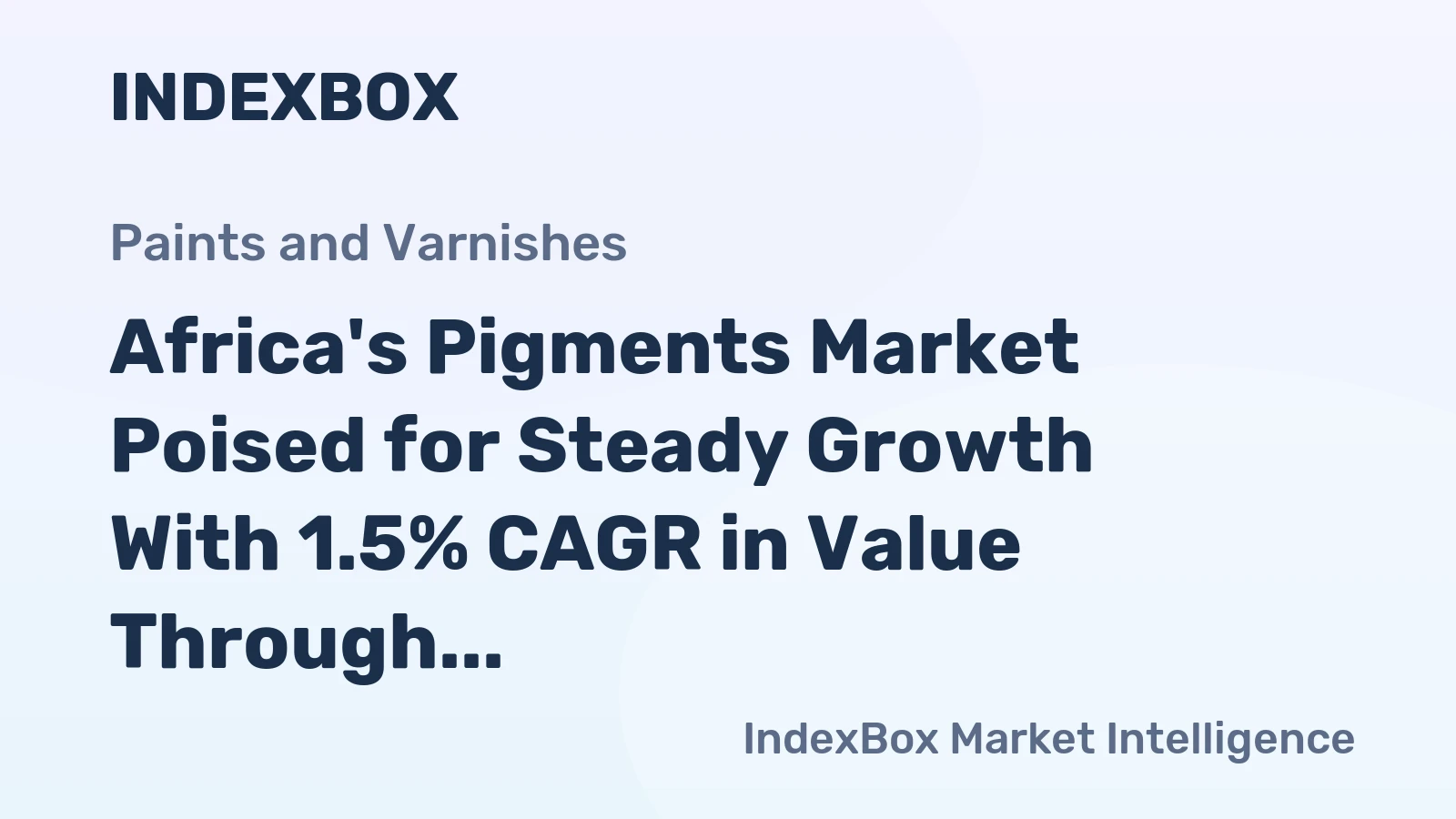 Africa's Pigments Market Poised for Steady Growth With 1.5% CAGR in Value Through 2035