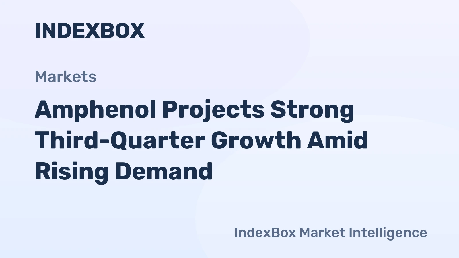 Amphenol Projects Strong Third-Quarter Growth Amid Rising Demand
