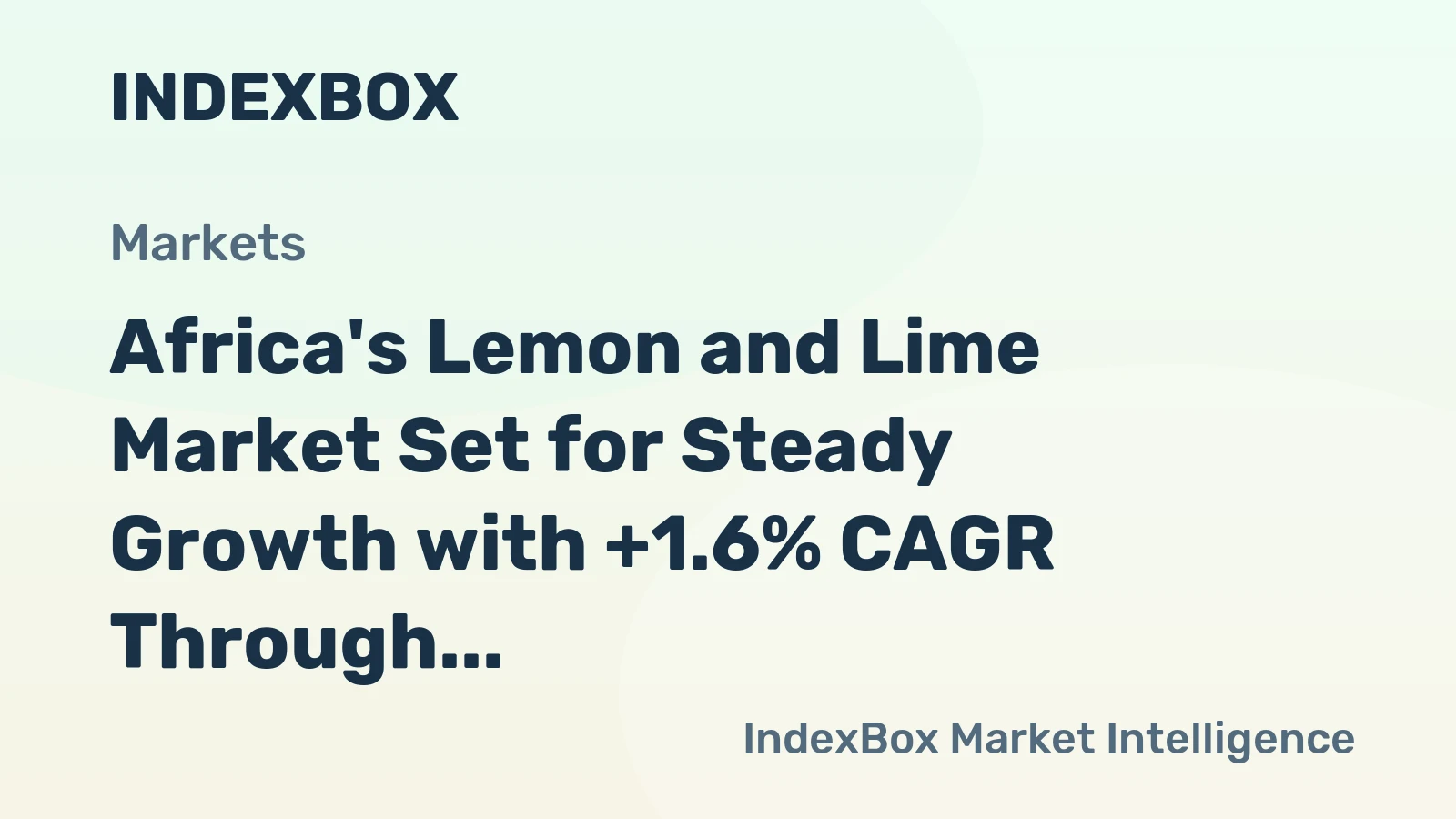 Africa's Lemon and Lime Market Set for Steady Growth with +1.6% CAGR Through 2035