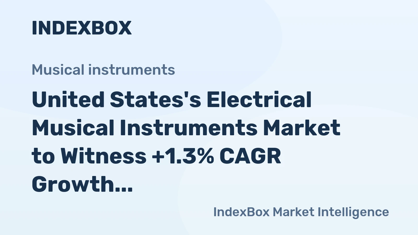 United States's Electrical Musical Instruments Market to Witness +1.3% CAGR Growth, Reaching 3.7M Units by 2035