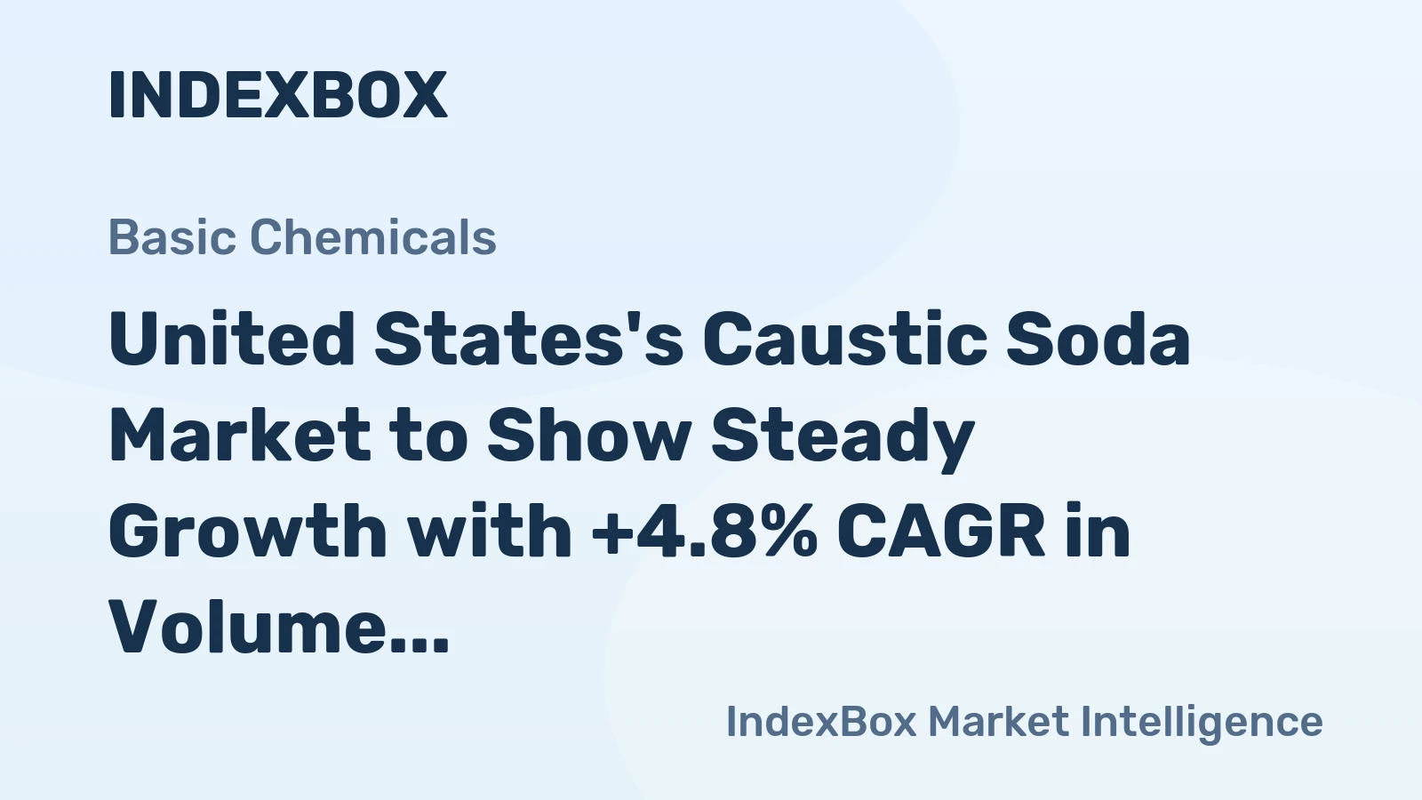 United States's Caustic Soda Market to Show Steady Growth with +4.8% CAGR in Volume by 2035