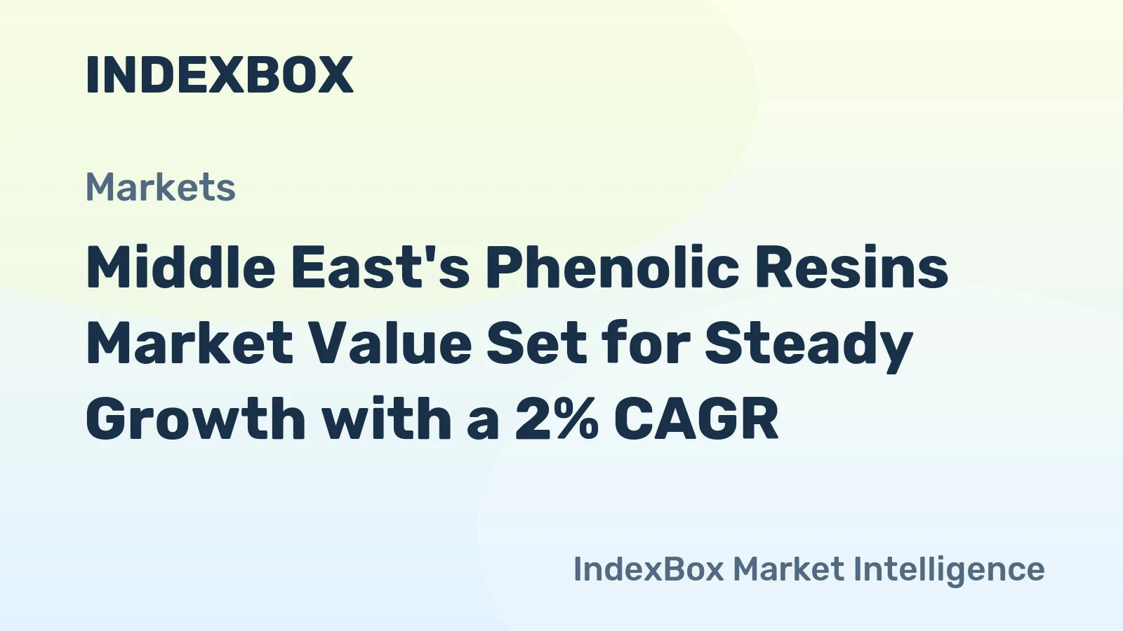Middle East's Phenolic Resins Market Value Set for Steady Growth with a 2% CAGR