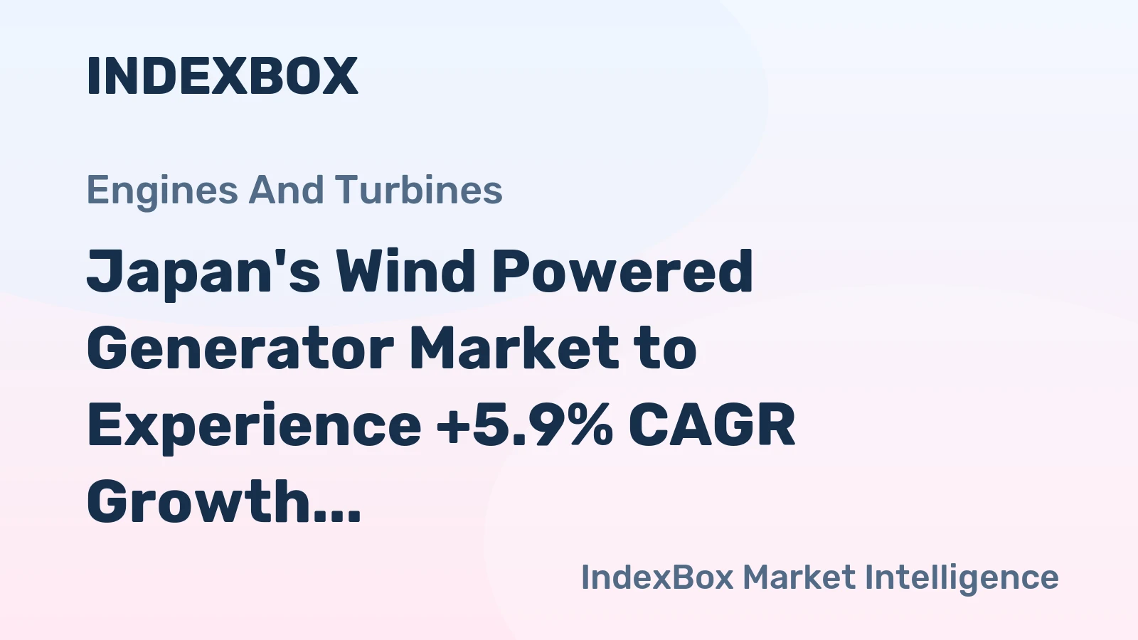 Japan's Wind Powered Generator Market to Experience +5.9% CAGR Growth by 2035