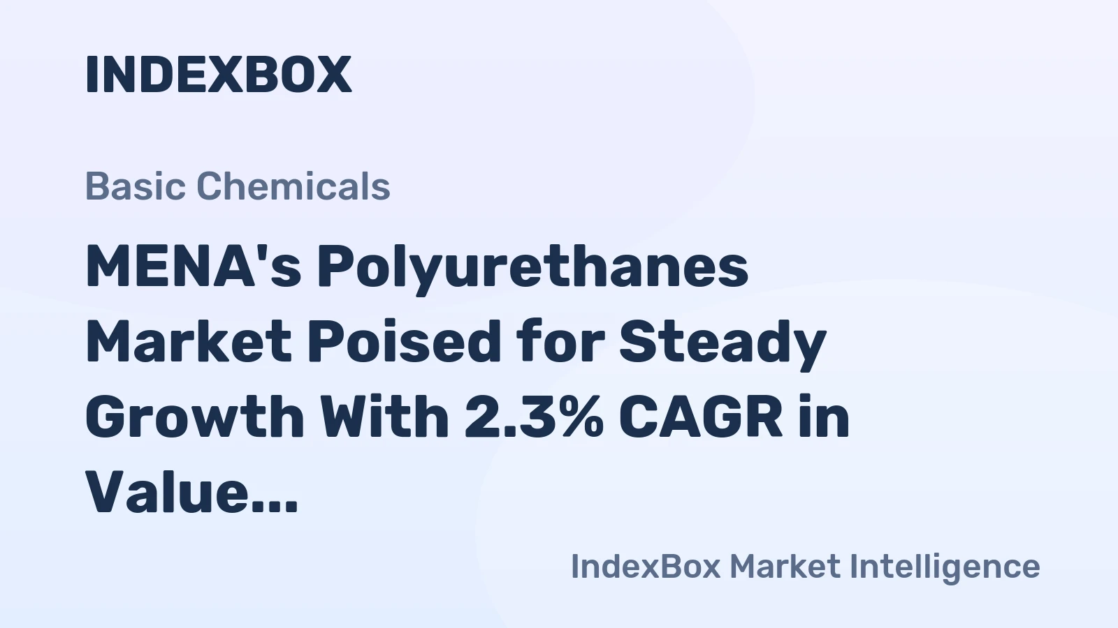 MENA's Polyurethanes Market Poised for Steady Growth With 2.3% CAGR in Value Through 2035