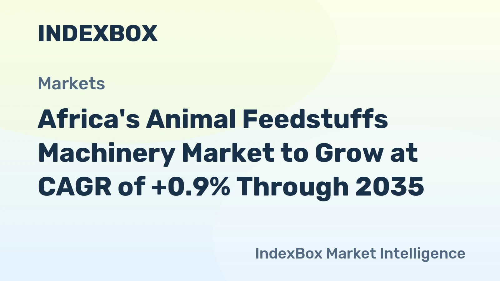 Africa's Animal Feedstuffs Machinery Market to Grow at CAGR of +0.9% Through 2035