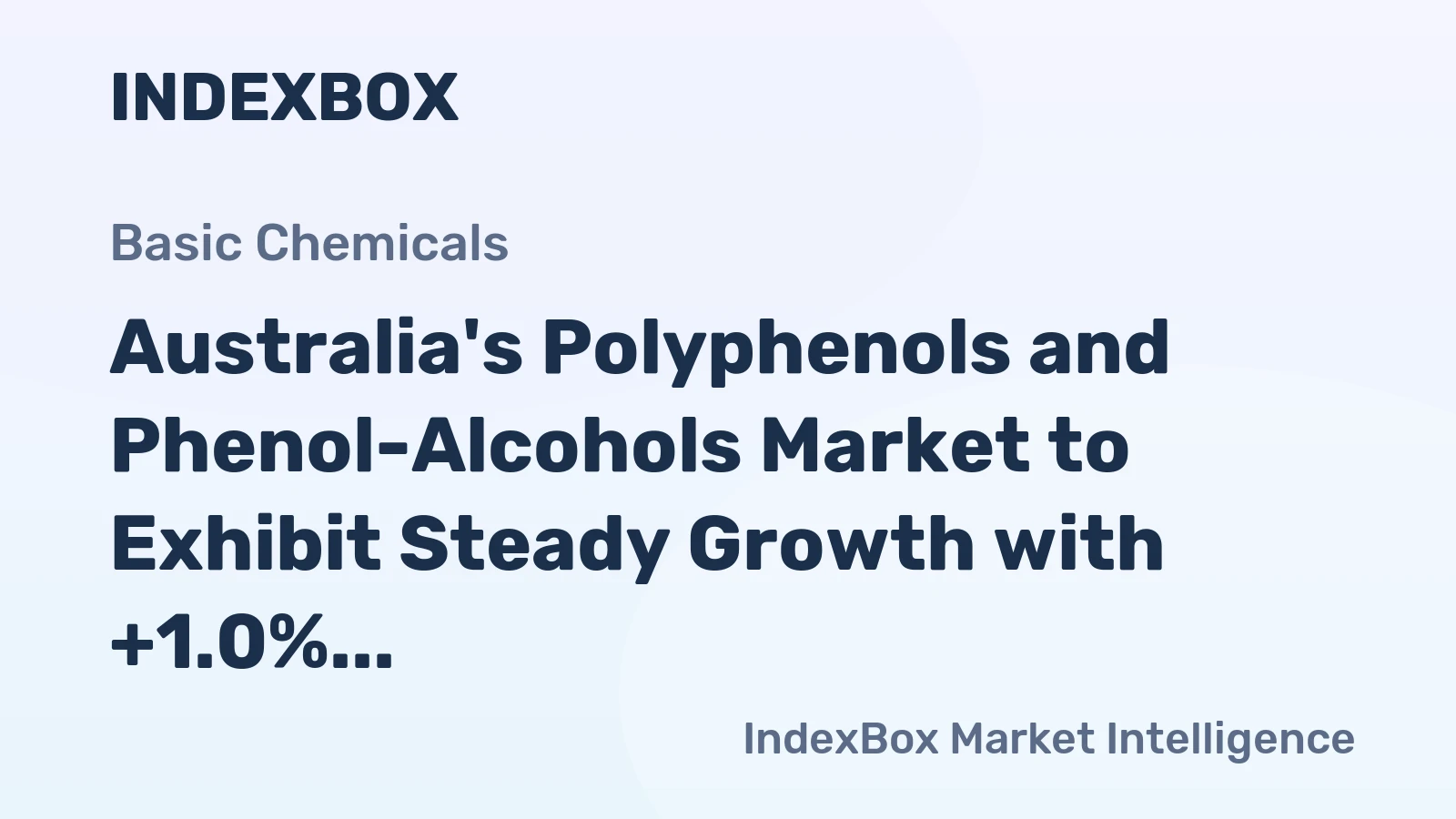 Australia's Polyphenols and Phenol-Alcohols Market to Exhibit Steady Growth with +1.0% CAGR over Next Decade