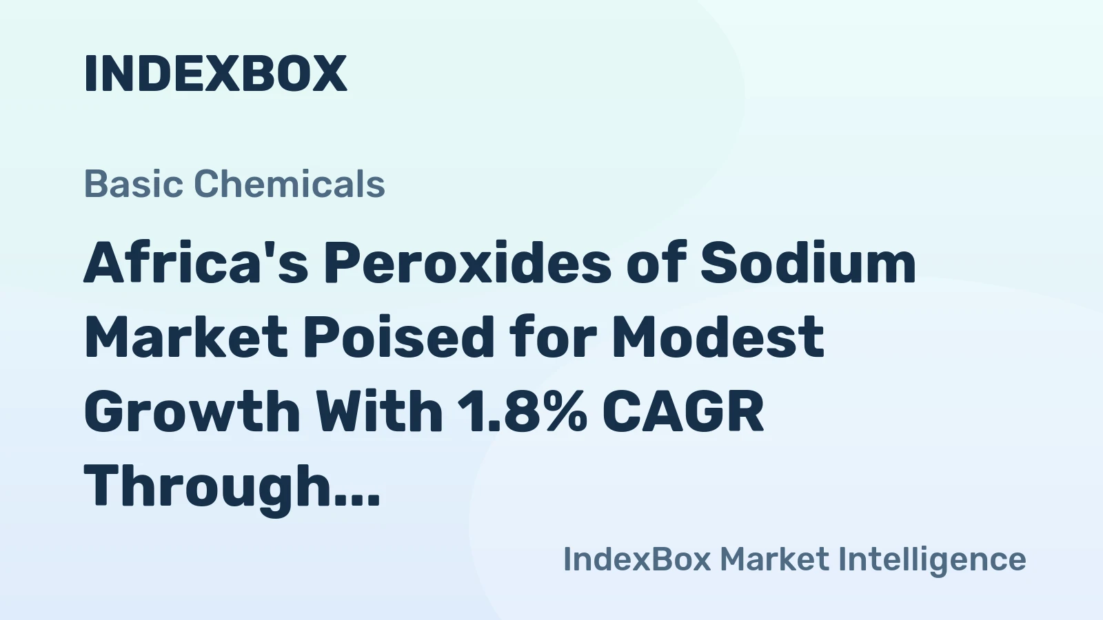 Africa's Peroxides of Sodium Market Poised for Modest Growth With 1.8% CAGR Through 2035