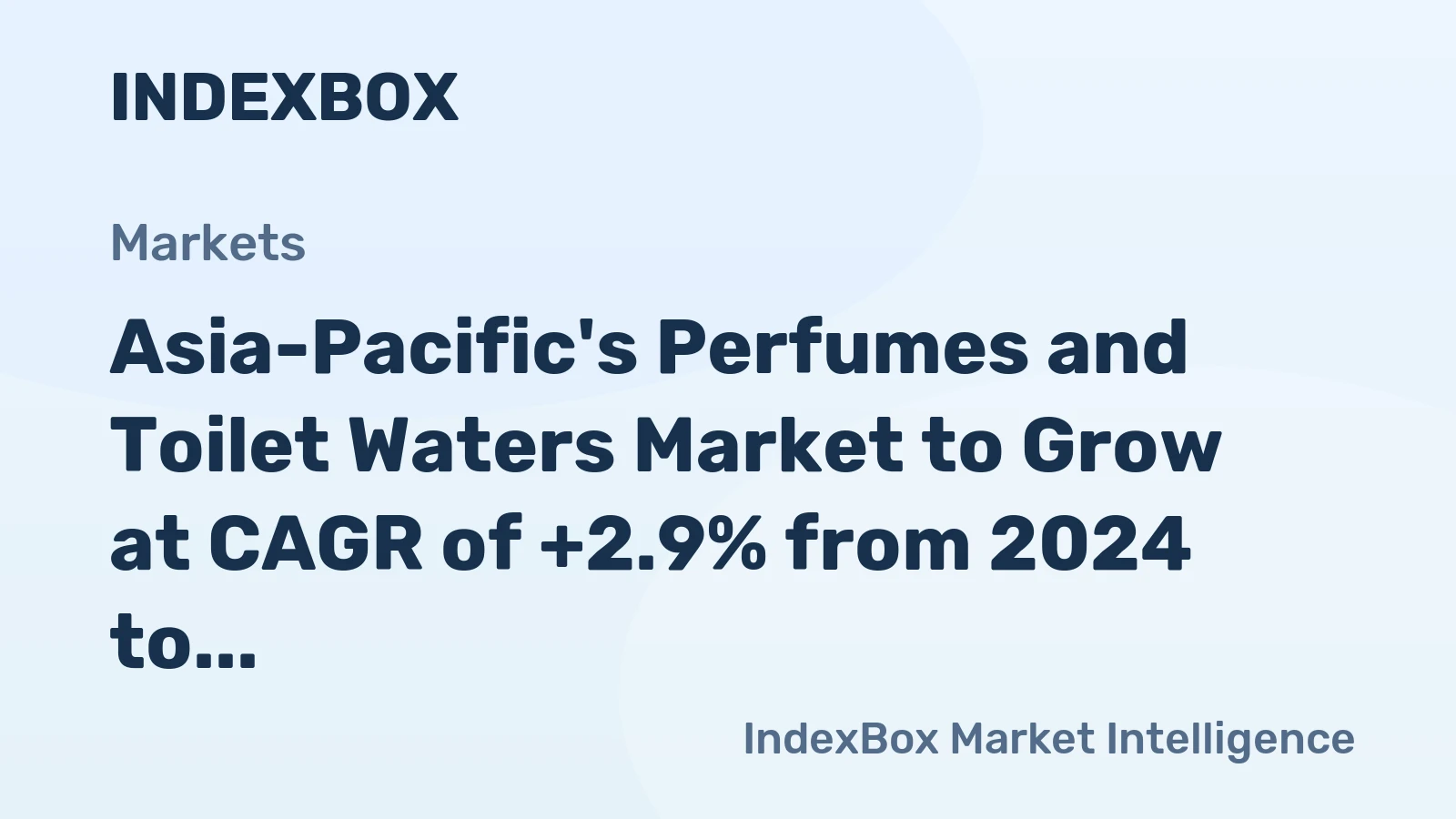 Asia-Pacific's Perfumes and Toilet Waters Market to Grow at CAGR of +2.9% from 2024 to 2035, Reaching $32.7B