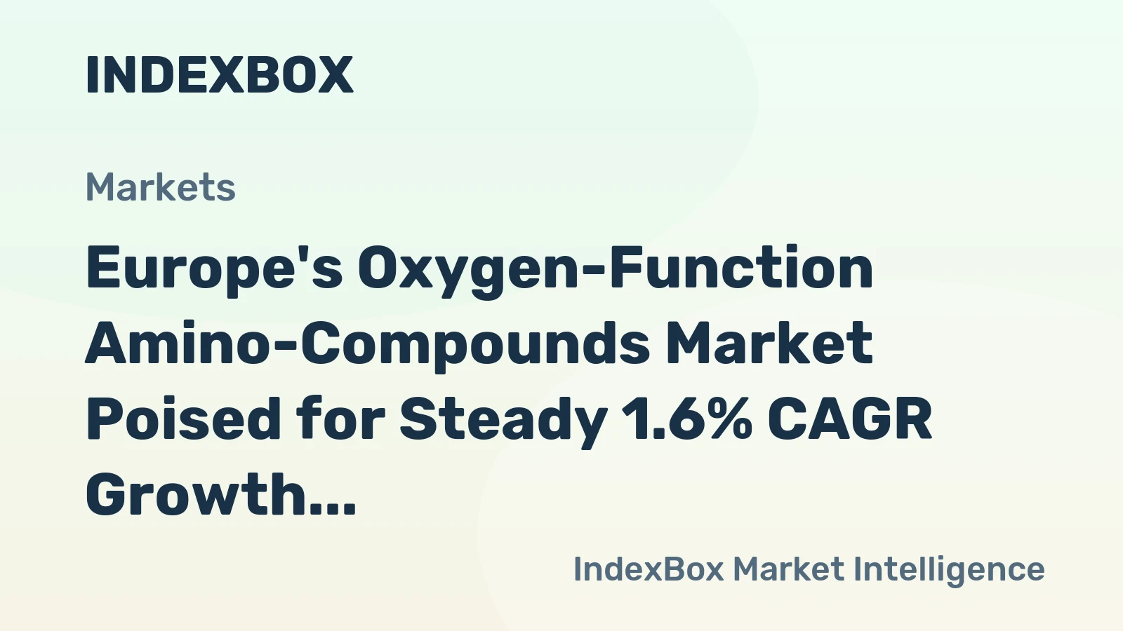 Europe's Oxygen-Function Amino-Compounds Market Poised for Steady 1.6% CAGR Growth Through 2035