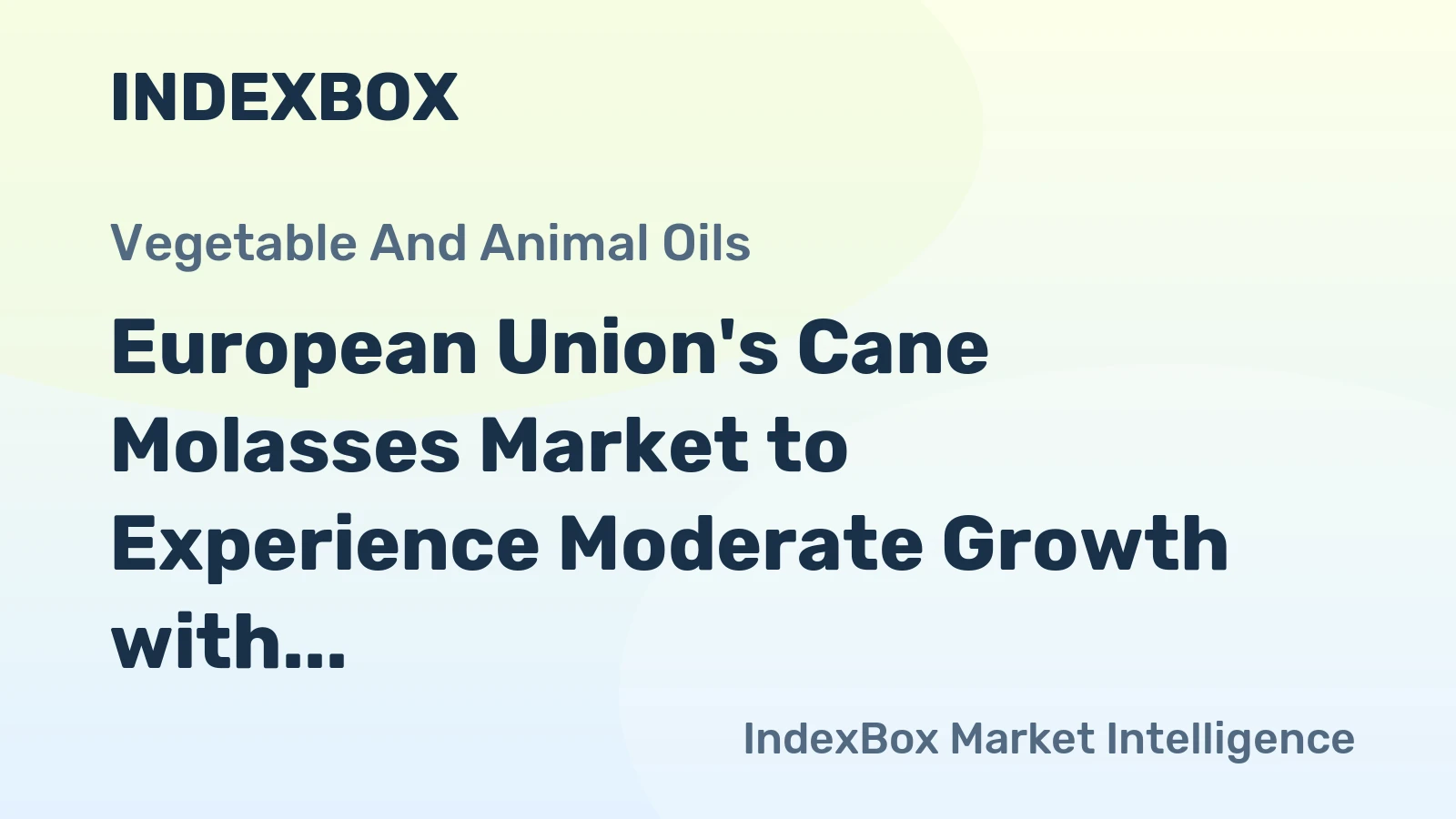 European Union's Cane Molasses Market to Experience Moderate Growth with +1.9% CAGR from 2024 to 2035