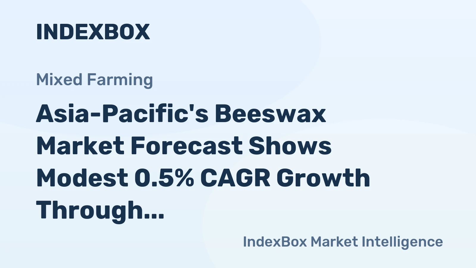 Asia-Pacific's Beeswax Market Forecast Shows Modest 0.5% CAGR Growth Through 2035