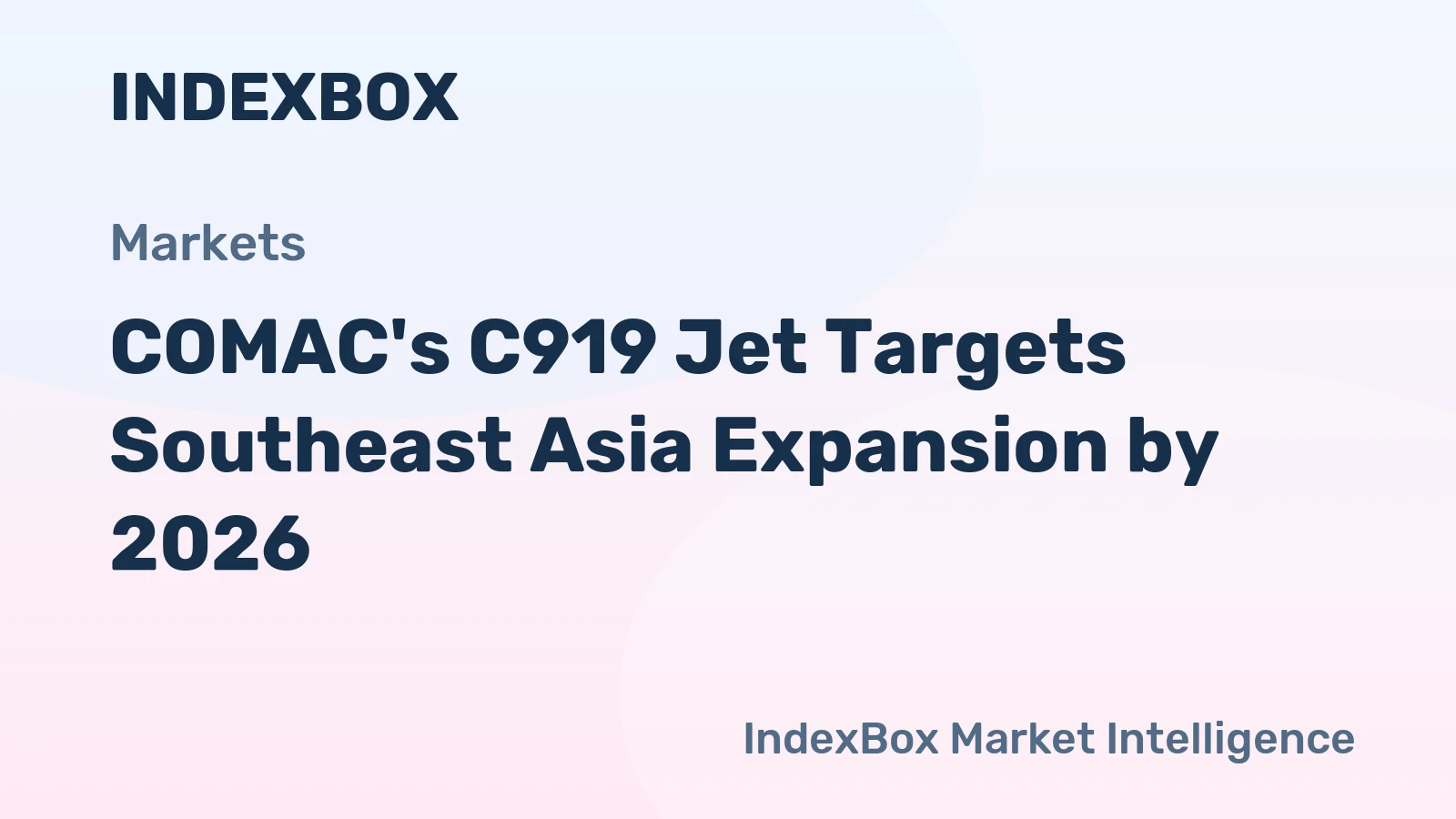 COMAC's C919 Jet Targets Southeast Asia Expansion by 2026