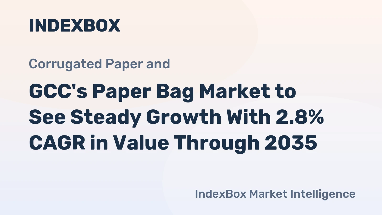 GCC's Paper Bag Market to See Steady Growth With 2.8% CAGR in Value Through 2035