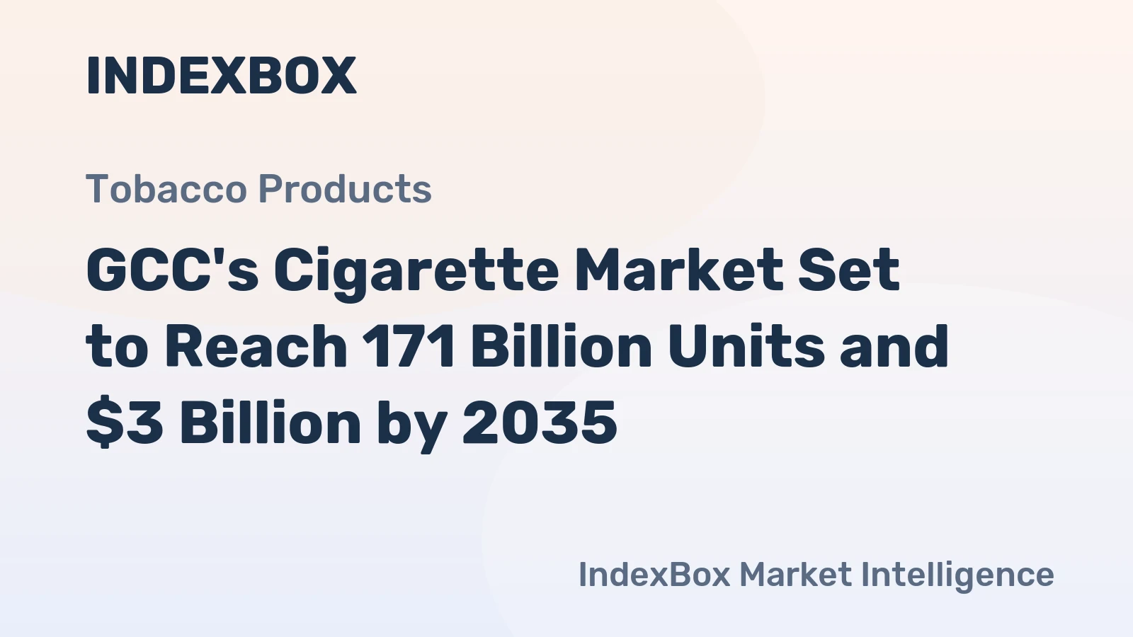 GCC's Cigarette Market Set to Reach 171 Billion Units and $3 Billion by 2035