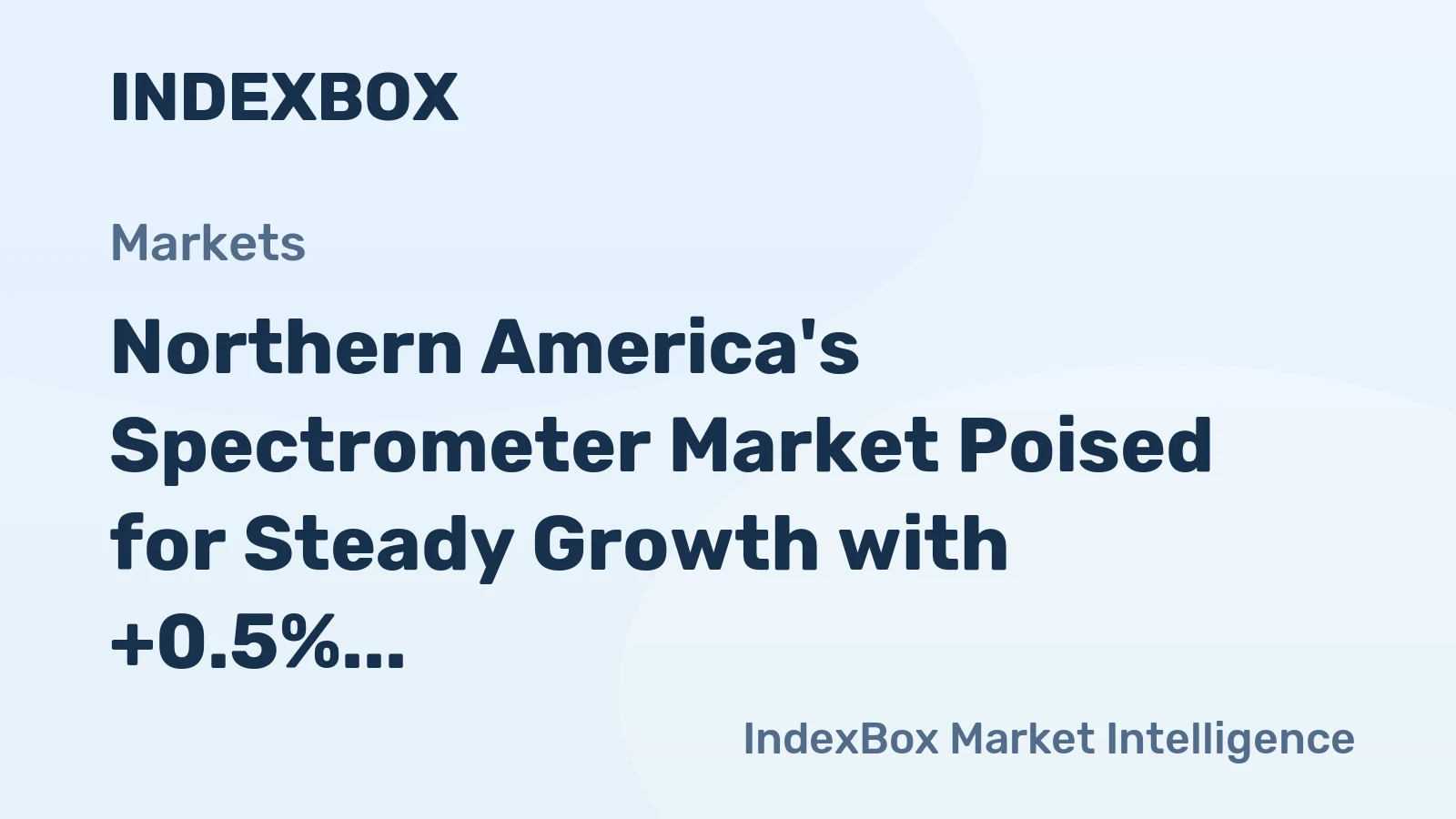 Northern America's Spectrometer Market Poised for Steady Growth with +0.5% Volume CAGR Through 2035