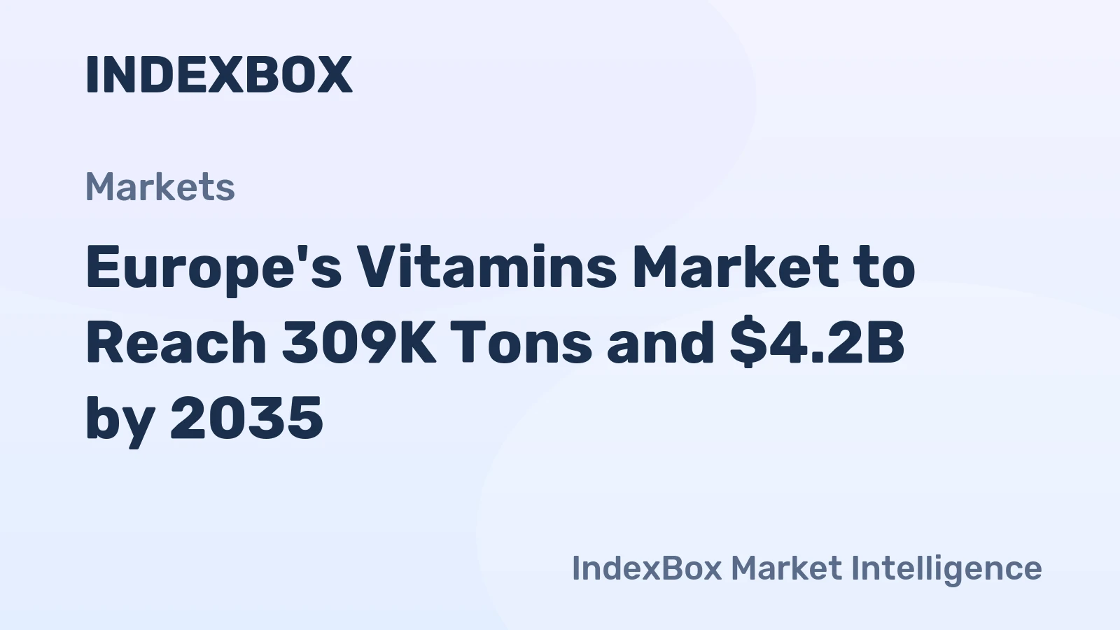Europe's Vitamins Market to Reach 309K Tons and $4.2B by 2035