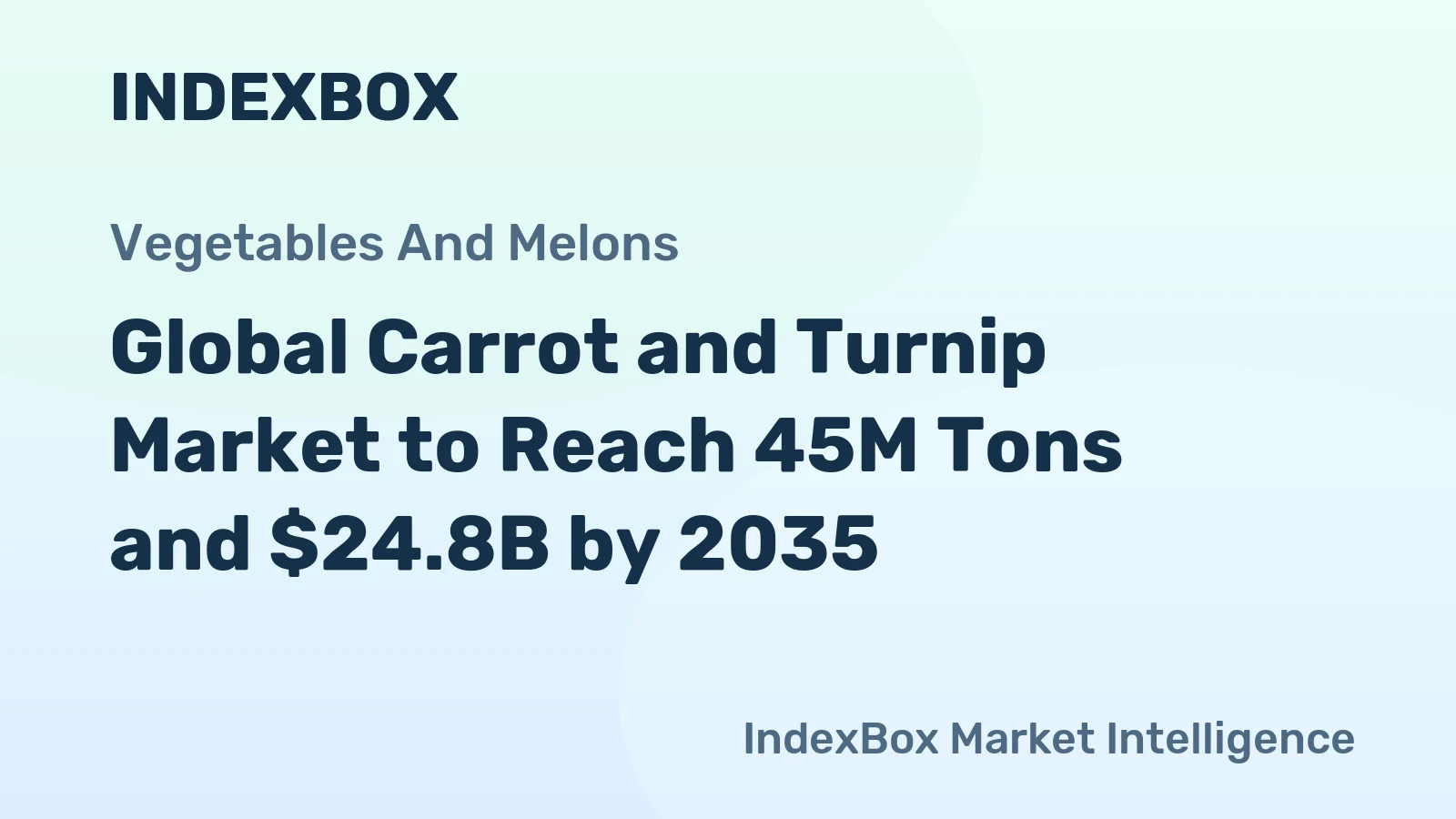 Global Carrot and Turnip Market to Reach 45M Tons and $24.8B by 2035