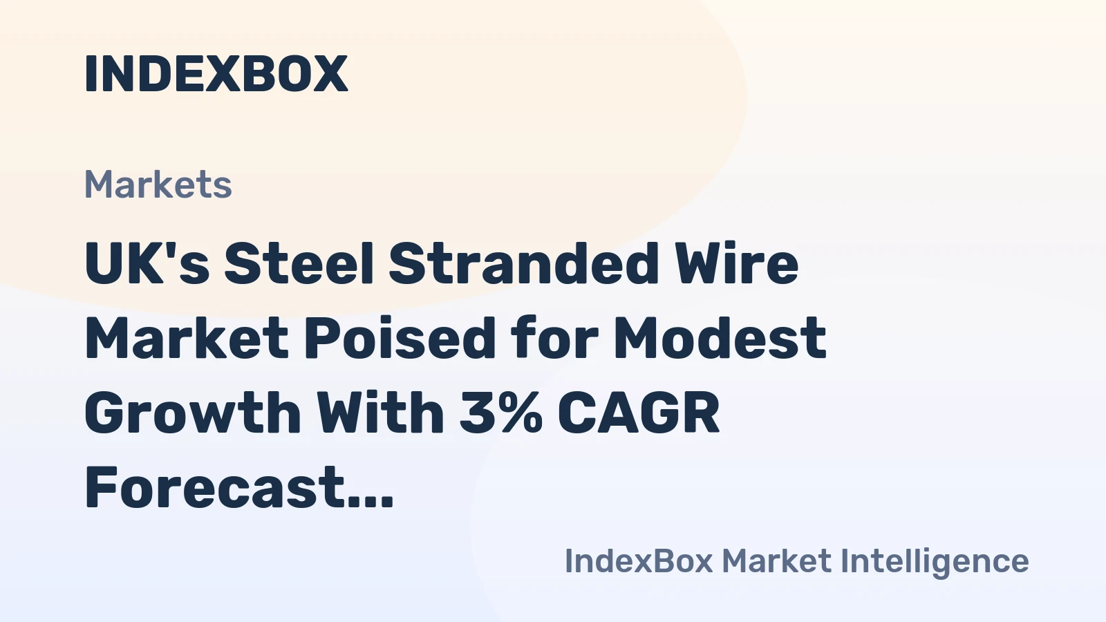 UK's Steel Stranded Wire Market Poised for Modest Growth With 3% CAGR Forecast
