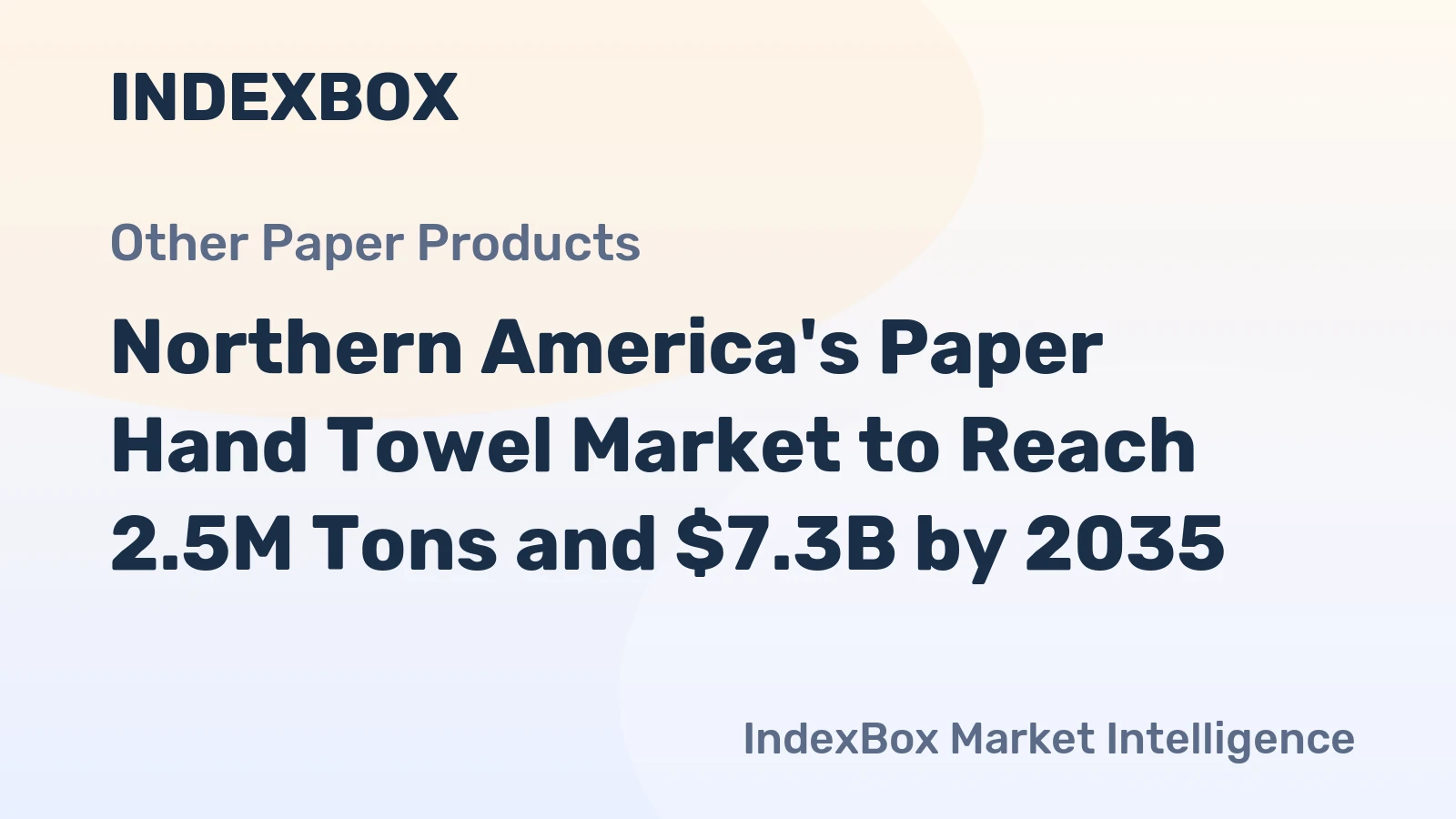 Northern America's Paper Hand Towel Market to Reach 2.5M Tons and $7.3B by 2035