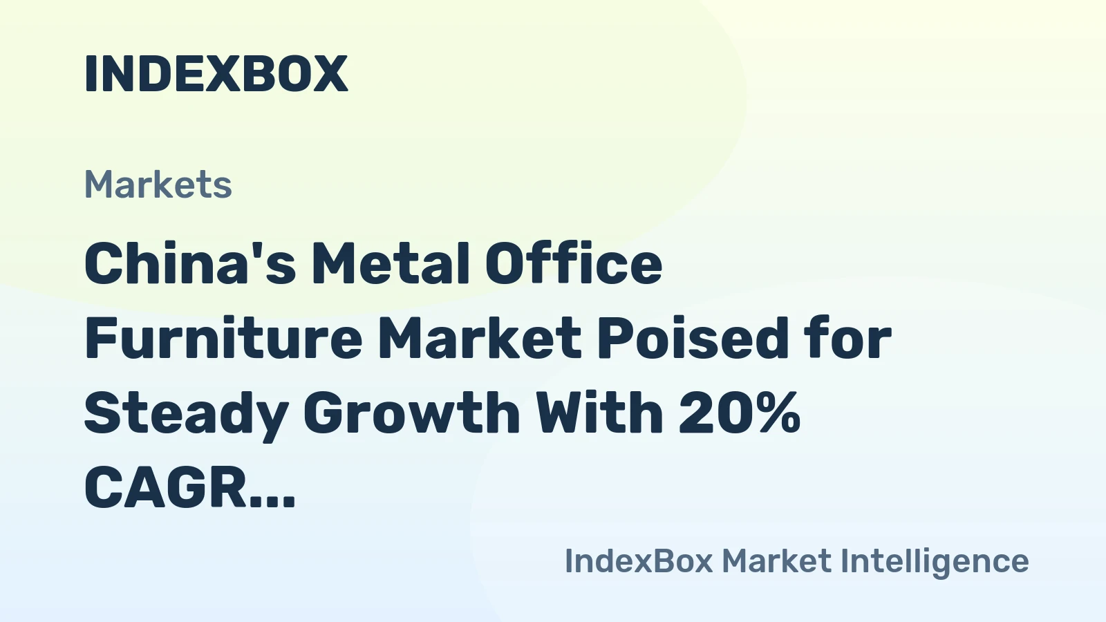 China's Metal Office Furniture Market Poised for Steady Growth With 20% CAGR Through 2035