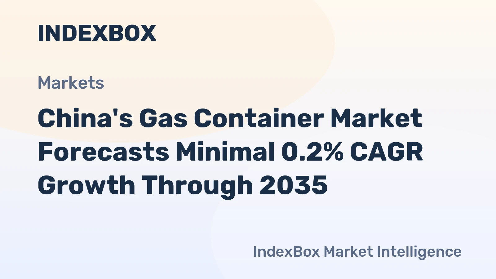 China's Gas Container Market Forecasts Minimal 0.2% CAGR Growth Through 2035